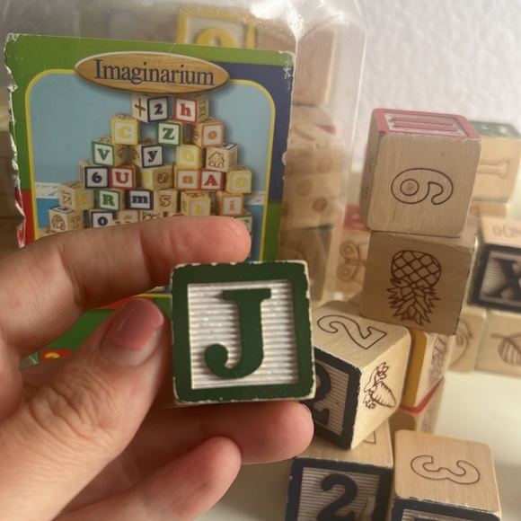 Imaginarium | Toys | Vintage Imaginarium Letters And Numbers Wood ...